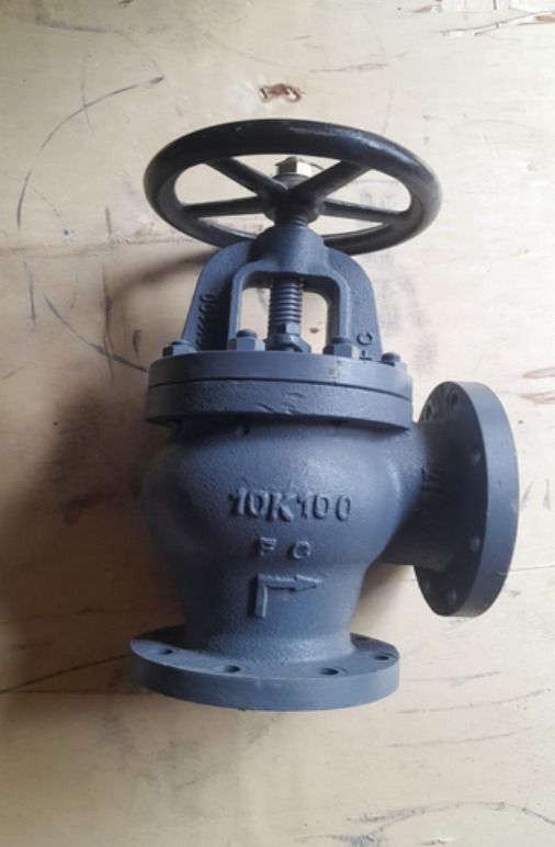 ANGLE VALVE SNDR 10K CAST IRON 4'' - Cahaya Samudera Teknik